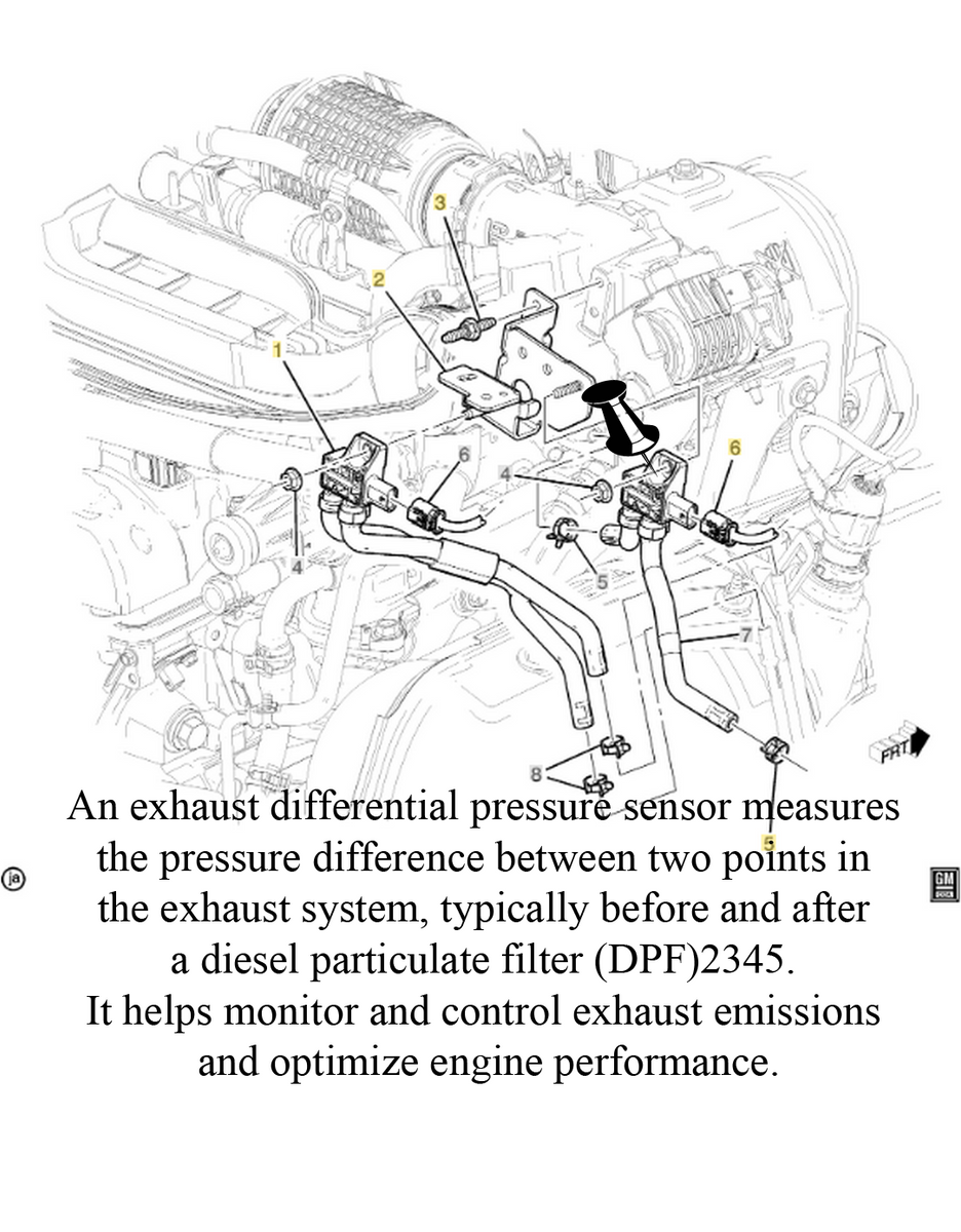 Diesel Exhaust Particulate Sensor OEM Escalade Silverado Sierra Tahoe ...