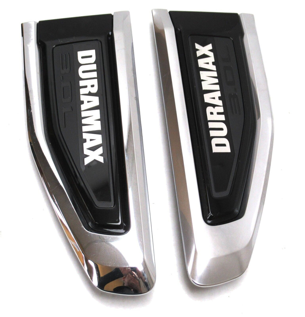 GMC Duramax 3.0L Ornamentation Fender Vent Bright Emblem Set 2021-2024 ...
