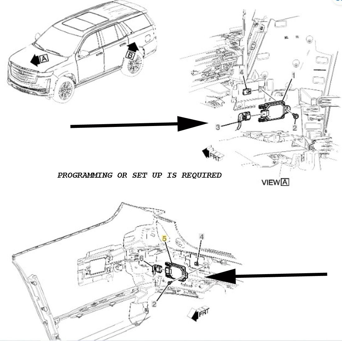 OEM Short Range Radar Driver Assist Module 2021-23 Escalade Suburban T ...